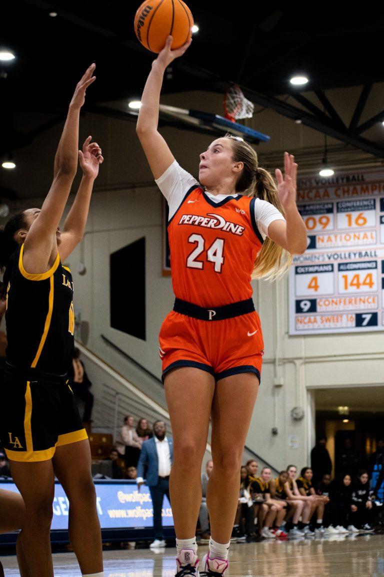 Pepperdine Women's Basketball Falls to CSU Los Angeles - Pepperdine Graphic