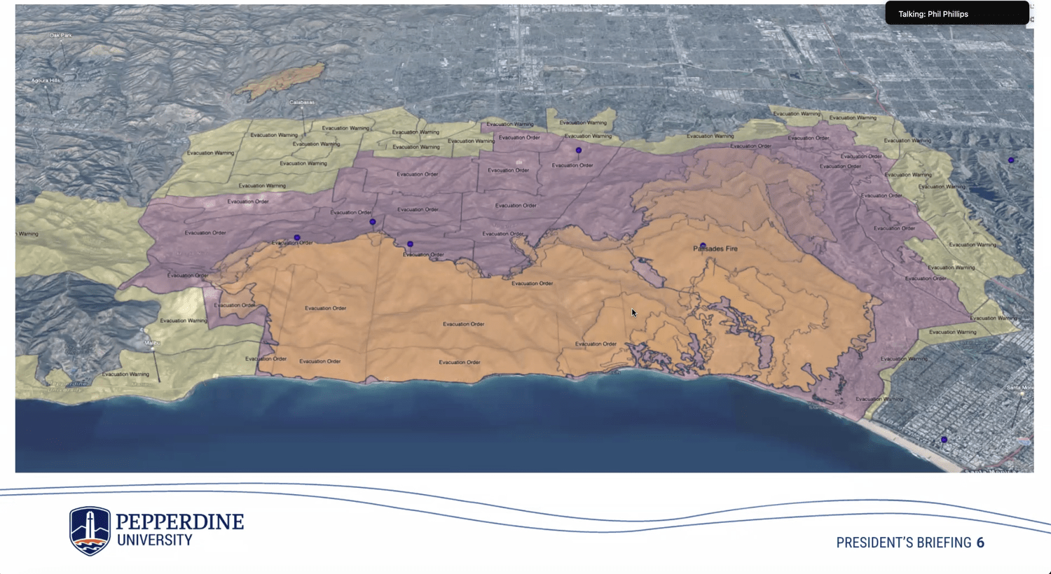 President Gash Holds Briefing Regarding the Palisades Fire - Pepperdine ...